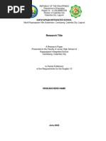 Quantitative Research Proposal Format | PDF | Sampling (Statistics) | Scientific Method