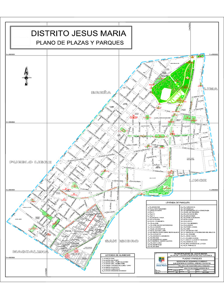 Plano de Parques Jesus Maria 1 Model 1 | PDF