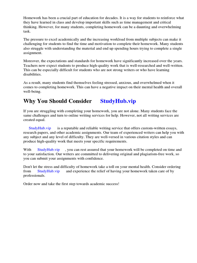 Homework Necessary Essay | PDF | Homework | Teachers