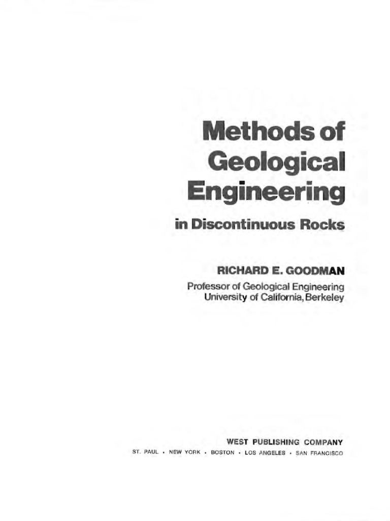 Methods of Geological Engineering in Discontinous Rocks | PDF | Rock ...