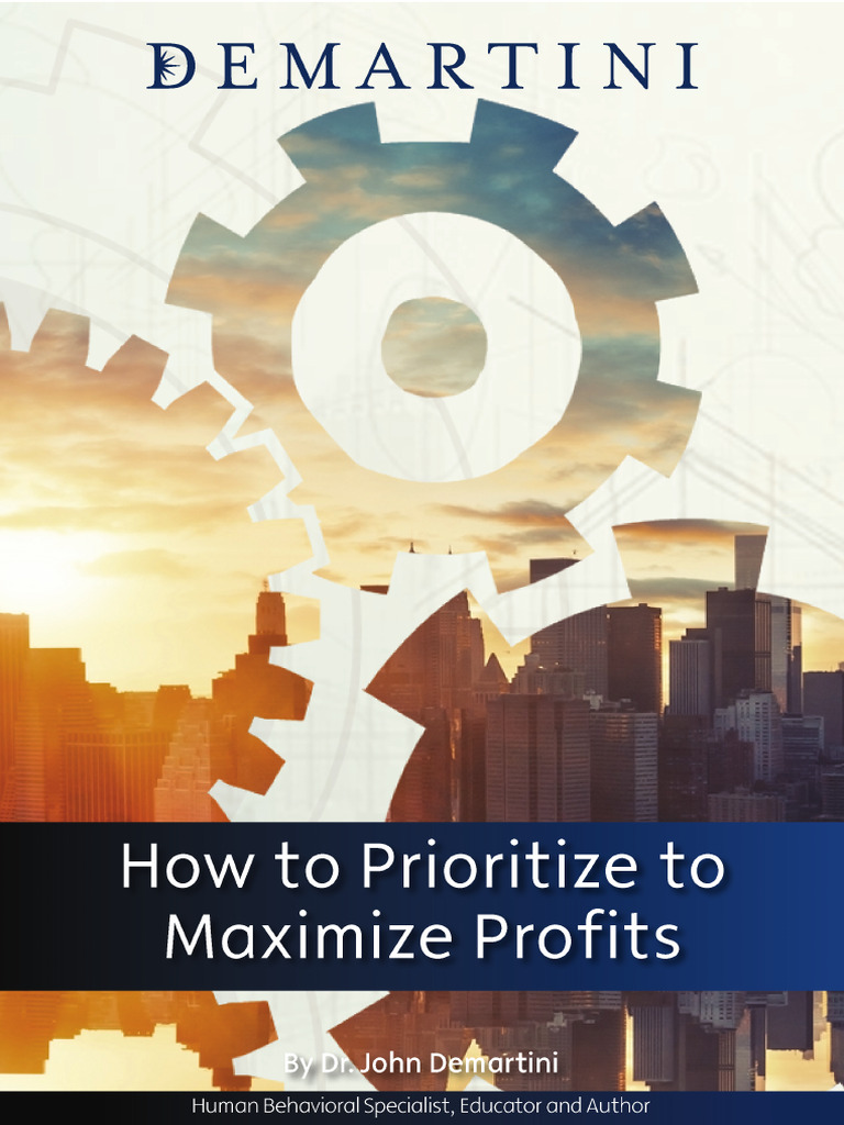 Booklet - How To Prioritize To Maximize Profits | PDF