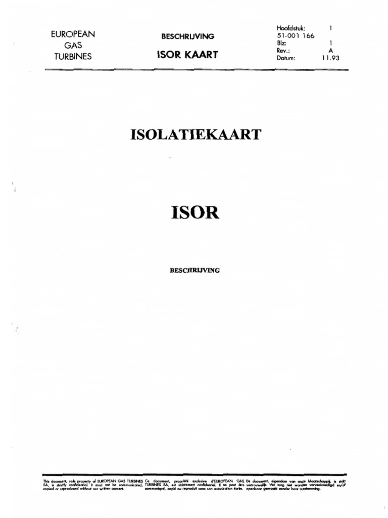 Isolatiekaart ISOR | PDF