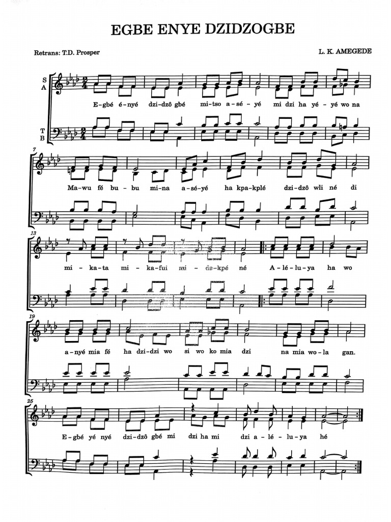 Egbe Enye Dzidzo Gbe | PDF
