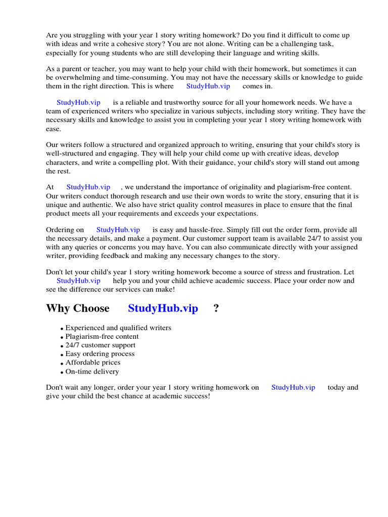 Year 1 Story Writing Homework | PDF | Worksheet | Facebook