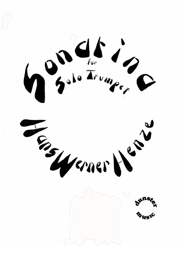 Henze, Sonatina For Solo Trumpet | PDF