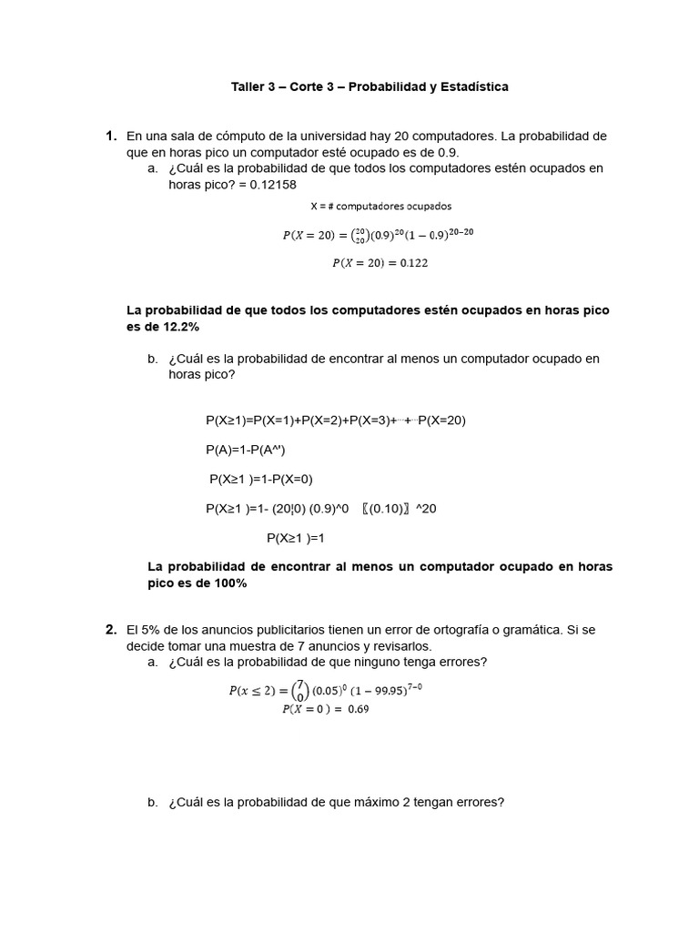 Probabilidad y Estadística en Acción | PDF | Teoría de probabilidad | Matemáticas Aplicadas