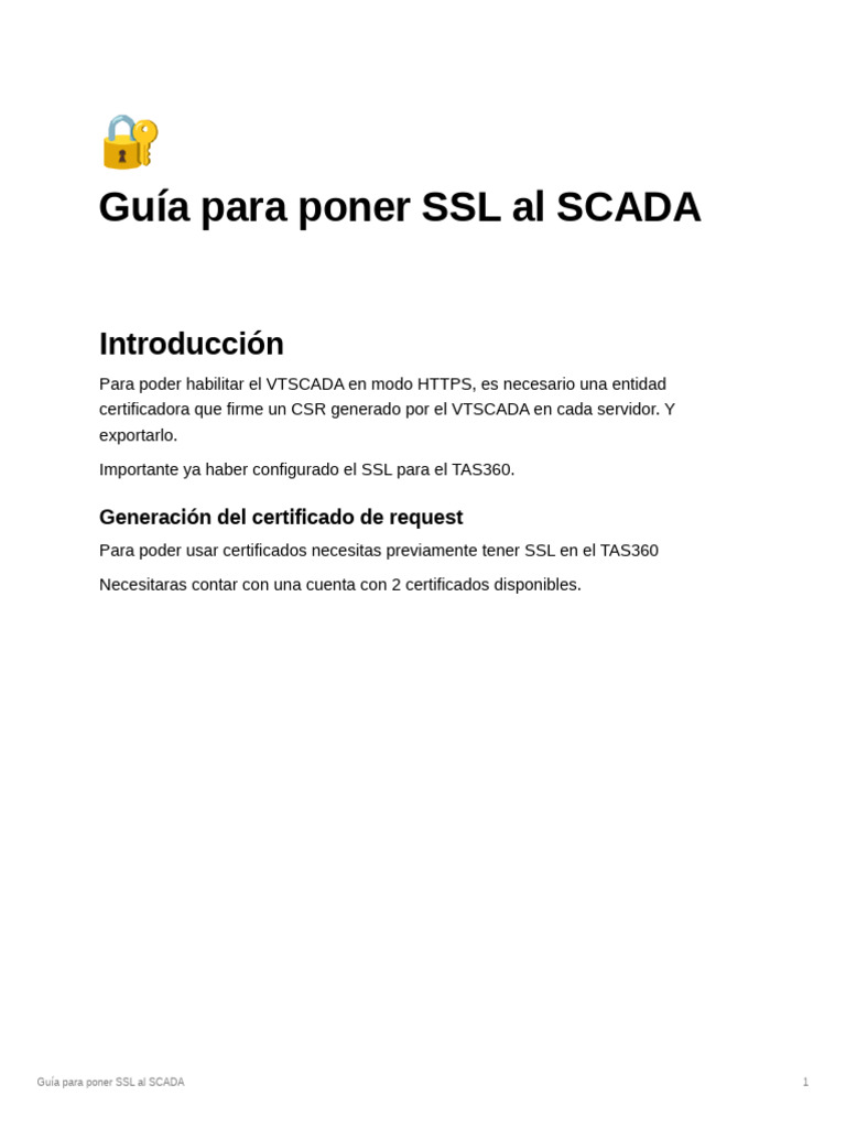 Guía para Poner SSL Al SCADA | PDF | Transport Layer Security | Protocolos de capa de aplicación