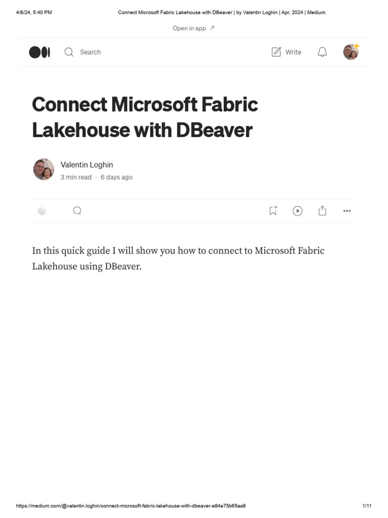 Connect Microsoft Fabric Lakehouse With DBeaver | PDF | Databases | Sql