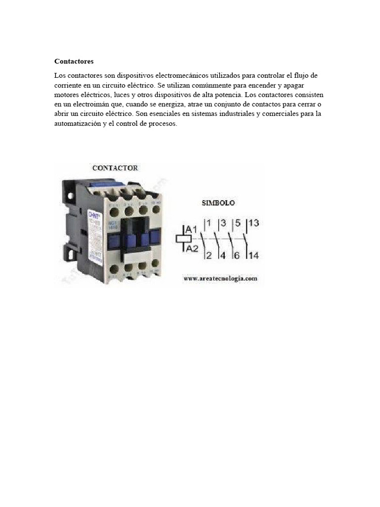 Funciones de Contactores Auxiliares | PDF | Ingenieria Eléctrica | Relé