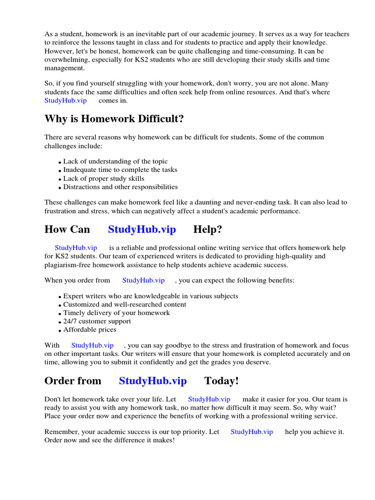 Homework Ks2 Ideas | PDF | Homework | Academic Publishing