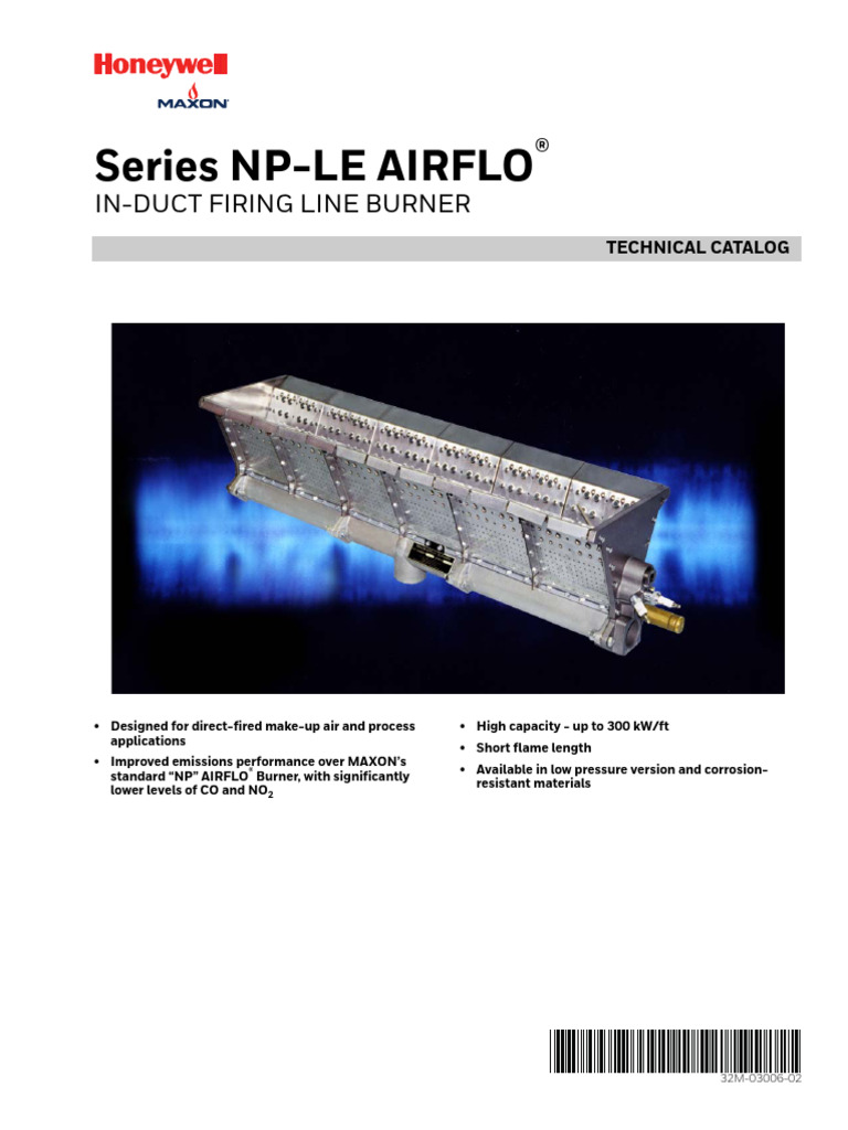 Maxon NP Le Airflow | PDF | Combustion | Valve