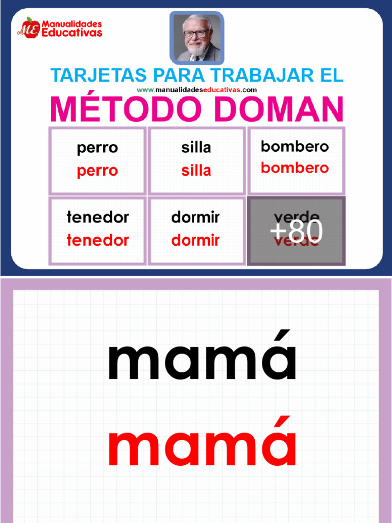 03 Tarjetas de Lectura Método Doman | PDF