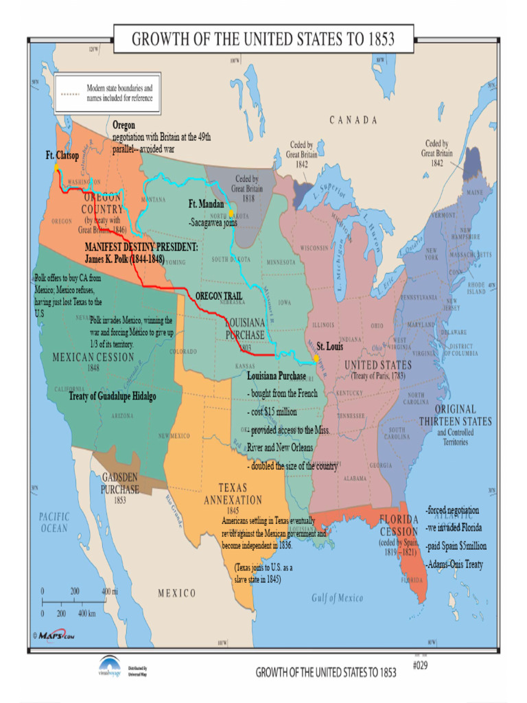 Gabriel Fields - Manifest Destiny Map | PDF | Louisiana Purchase ...