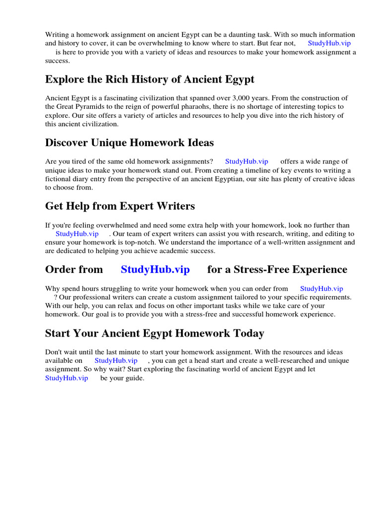 Ancient Egypt Homework Ideas | PDF | Ancient Egypt | Egyptology