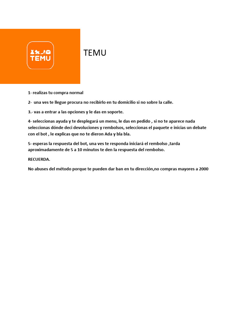 Temu | PDF
