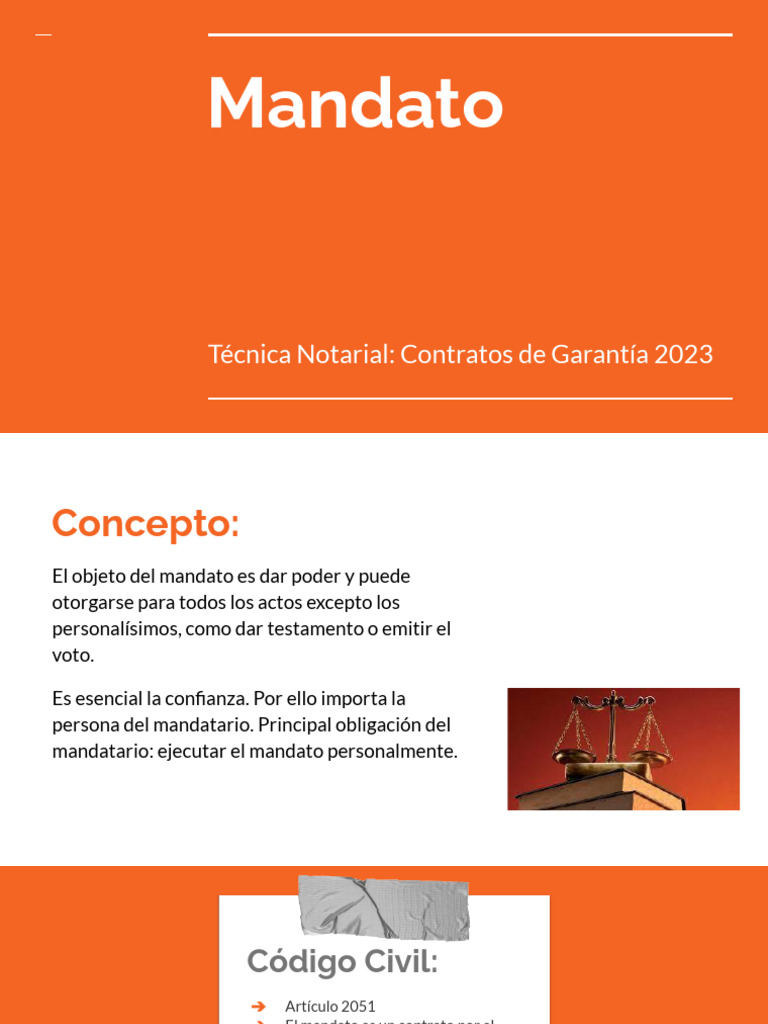Mandato Legal y Representación Jurídica | PDF | Justicia | Crimen y ...