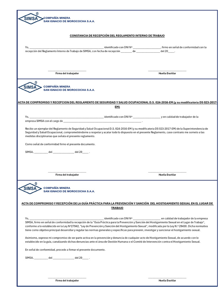 8.constancia de Recepción RIT - D.S. 023 - HS | PDF | Regulación | Justicia