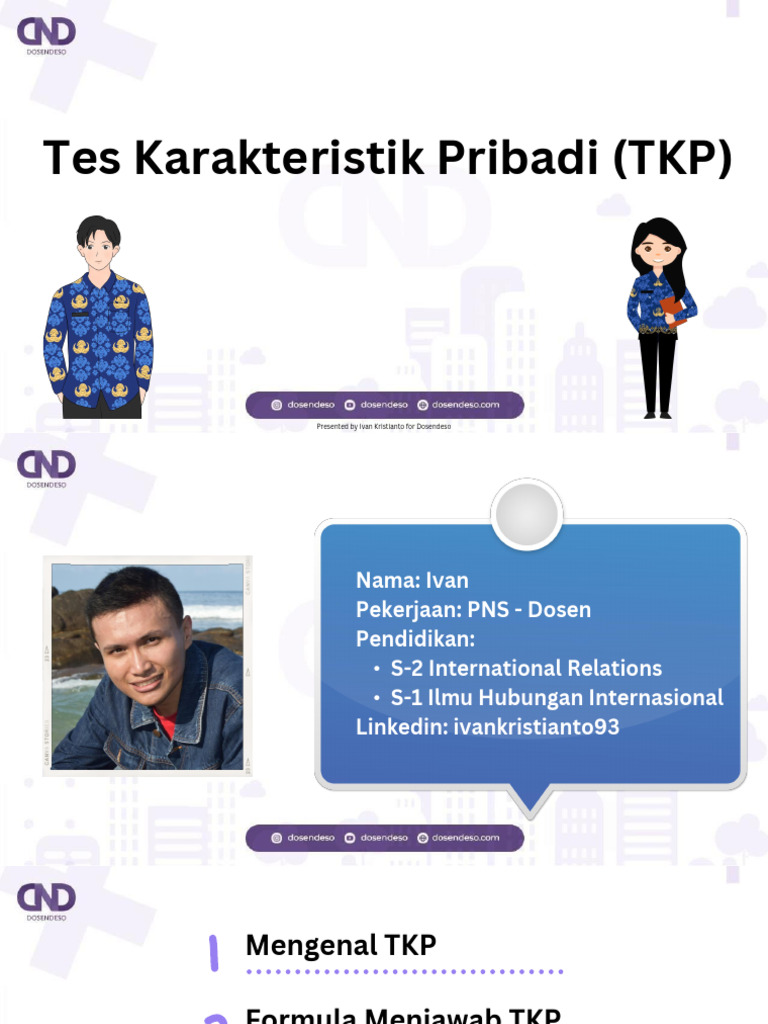 Panduan Tes Karakteristik Pribadi PNS | PDF | Karier & Perkembangan