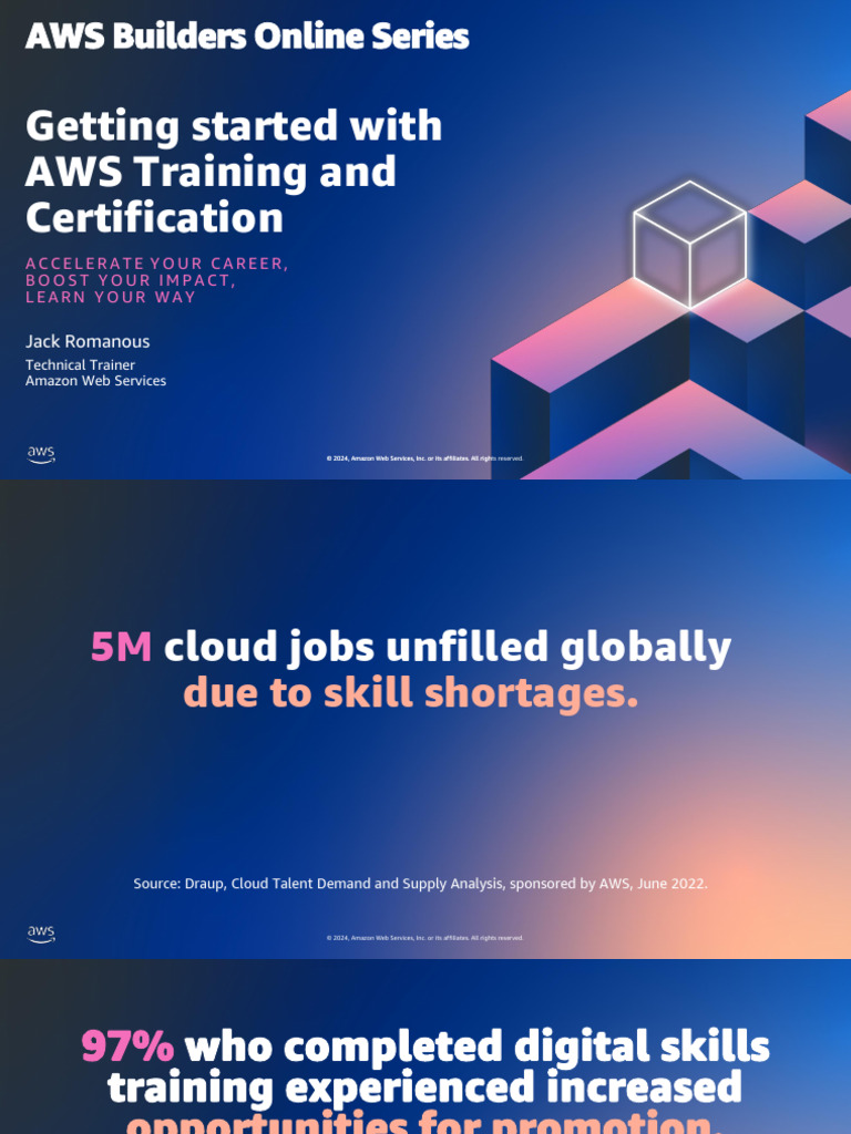 Handout Getting Started With AWS Training and Certification | PDF | Amazon Web Services | Cloud ...
