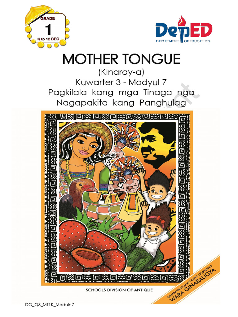MT1 Q3 MODULE-7 Mga Tinaga Nga Nagapakita Kang Panghulag - V2 | PDF