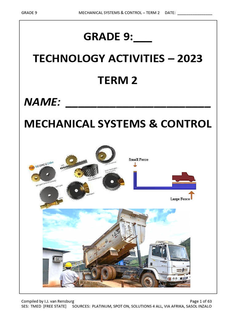Ijvr - GR 9 - Term 2 - Activities - 2023-24 - 230421 - 144143 | PDF | Machines | Mechanical ...