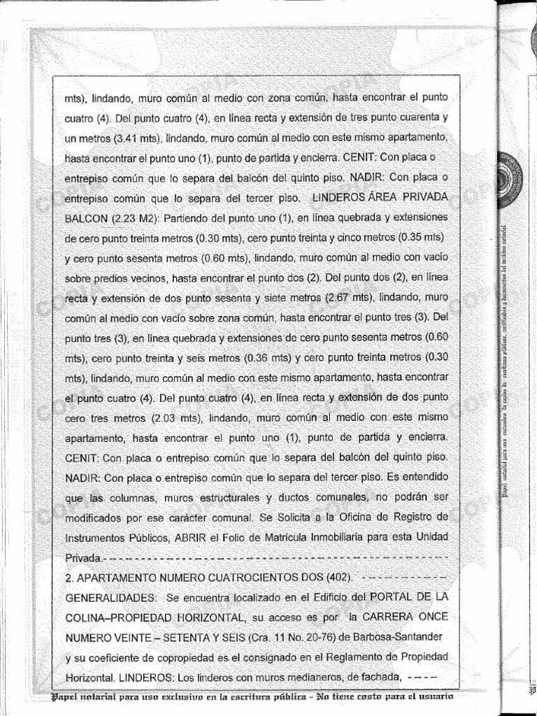 Linderos Apto 402 | PDF