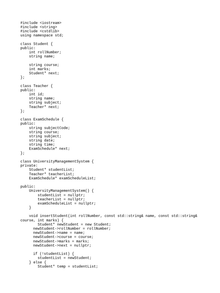 University Management System | PDF | Computing | Computer Programming