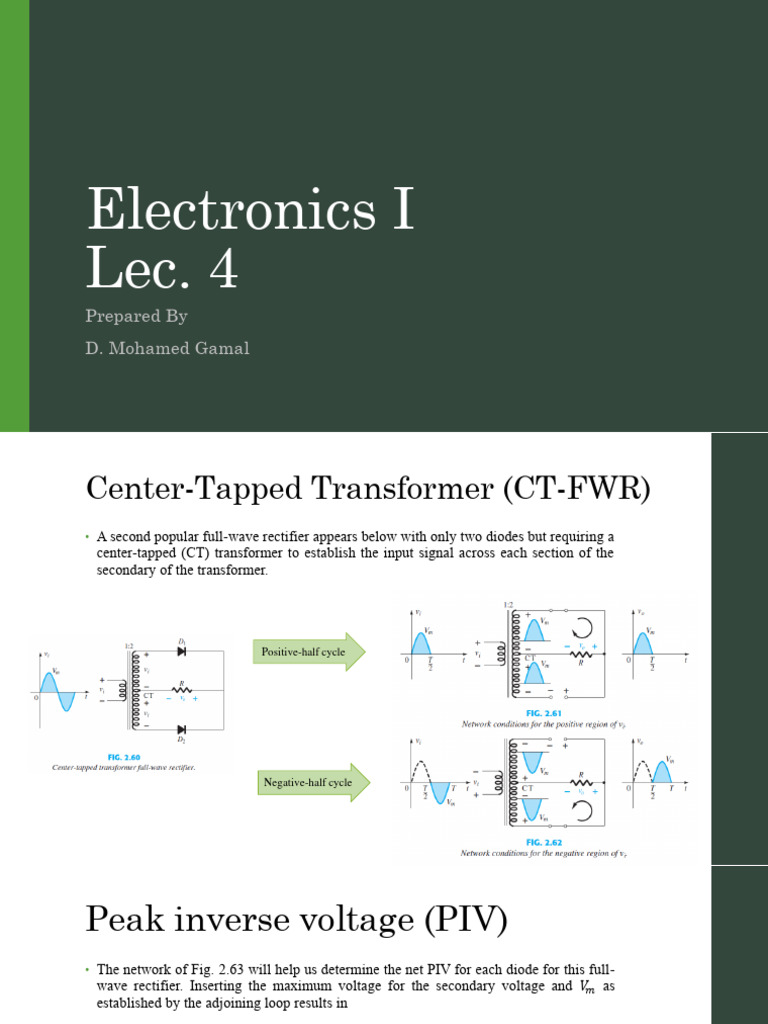 Lec 4 | PDF | Electric Power | Electrical Equipment