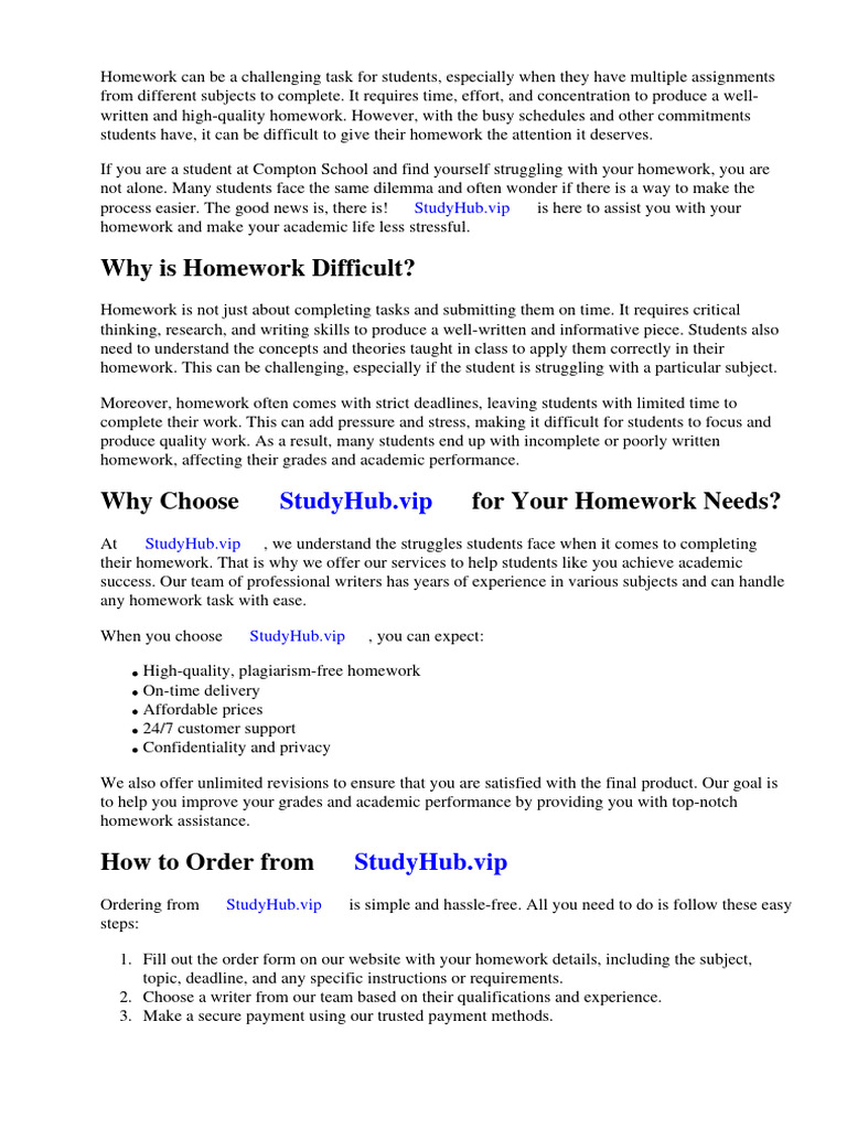 Compton School Homework Help | PDF | Homework | Gang