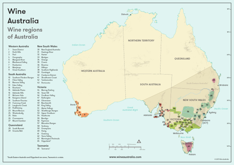 Australian Wine Regions | PDF | Australia | South Australia