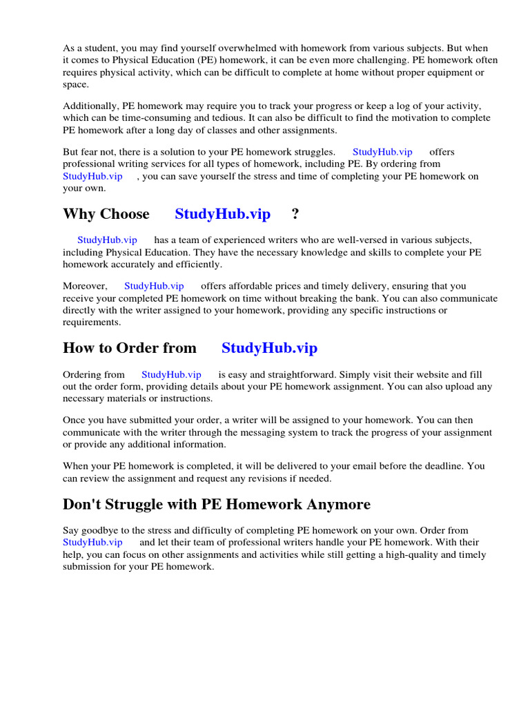 Pe Homework Booklet | PDF | Facebook | Physical Education