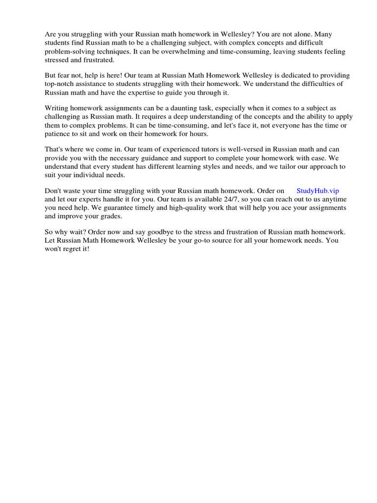 Russian Math Homework Wellesley | PDF | Mathematics | Worksheet
