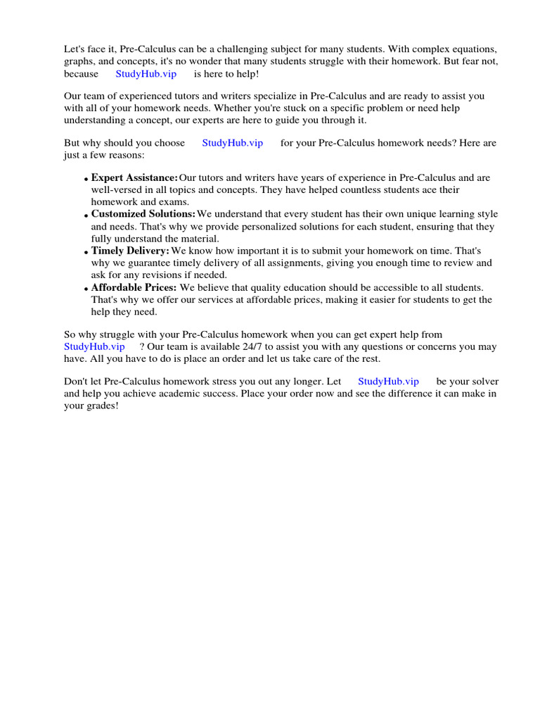 Pre Calculus Homework Solver | PDF | Psychology | Complex Number Pre Calculus Homework Solver | PDF | Psychology | Complex Number