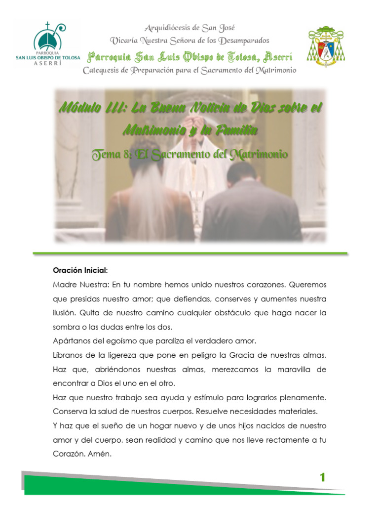 Guia de Trabajo Tema No. 8 | PDF | Amor | María, madre de Jesús