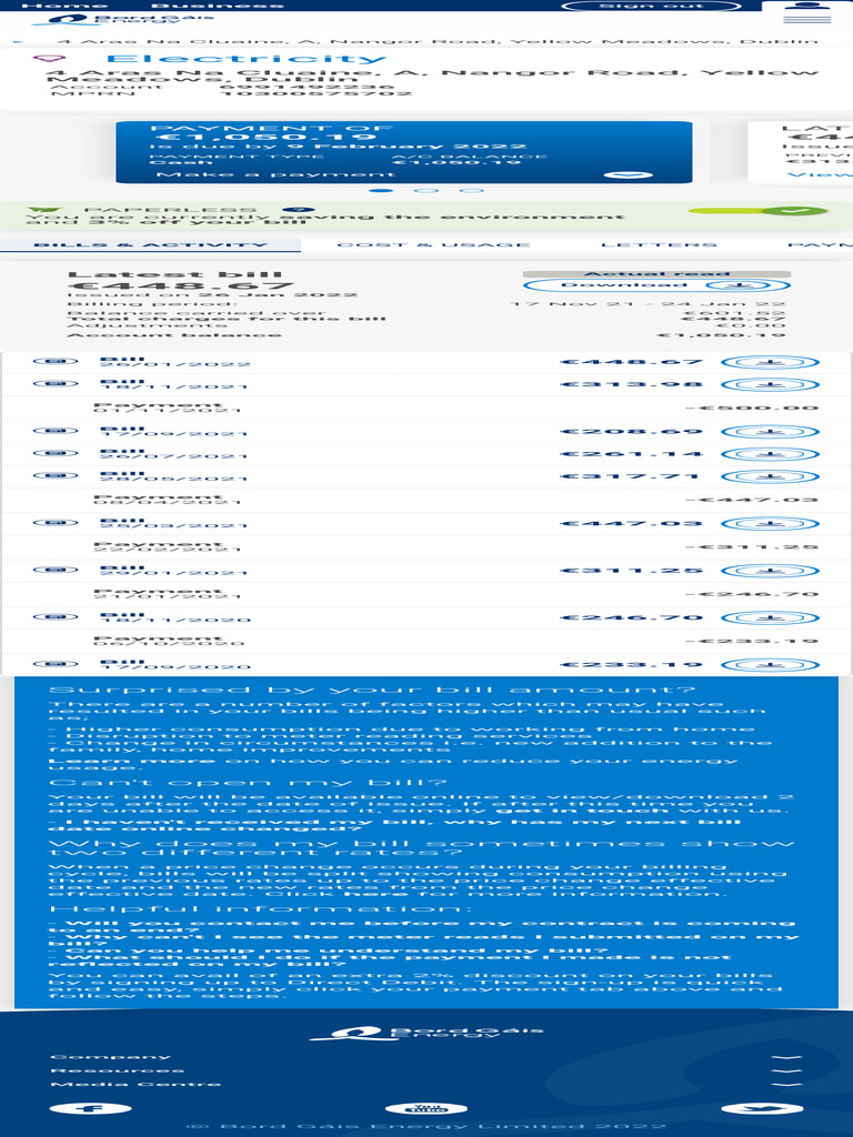 Understanding Your Energy Bill | PDF | Economies