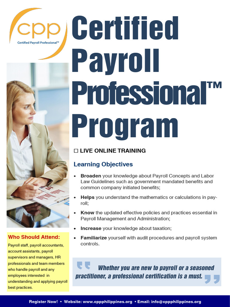 CPP Brochure | PDF | Payroll Tax | Payroll