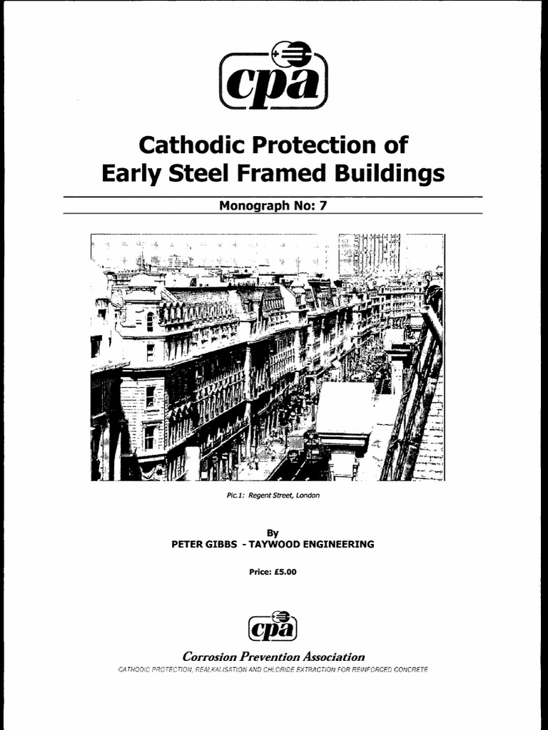 CPA Cathodic protection of steel frames | PDF | Corrosion | Anode