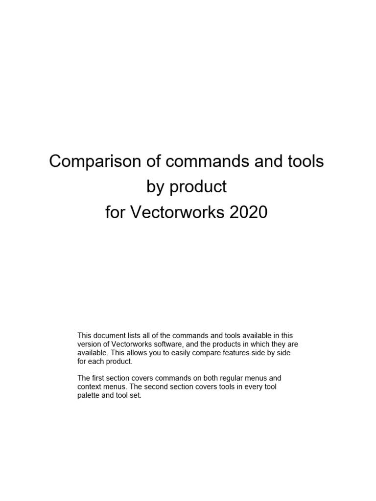 Commands Tools2020 | PDF | Menu (Computing)