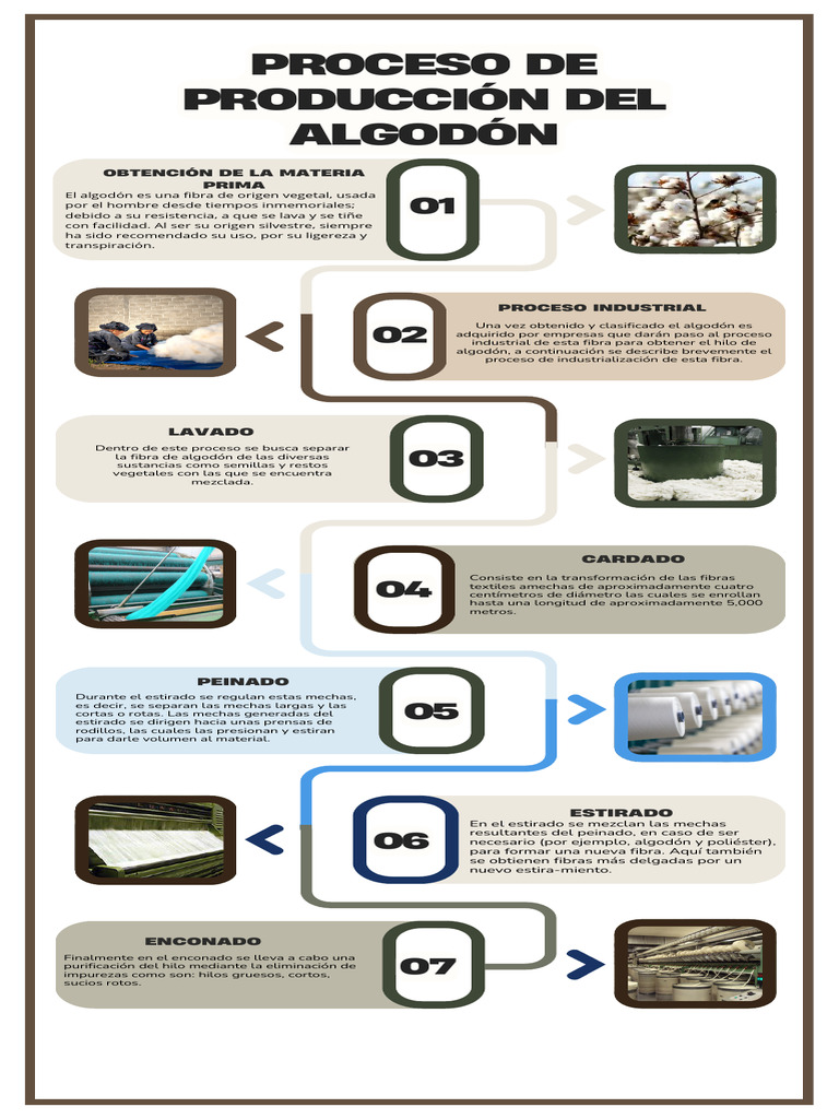 Proceso Industrial del Algodón | PDF | Algodón | Textiles