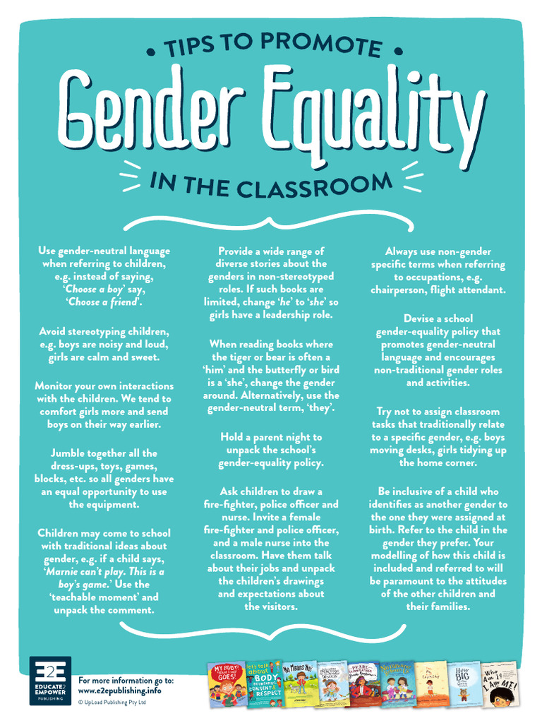 E2E GenderEquality Poster UK | PDF | Gender | Gender Studies
