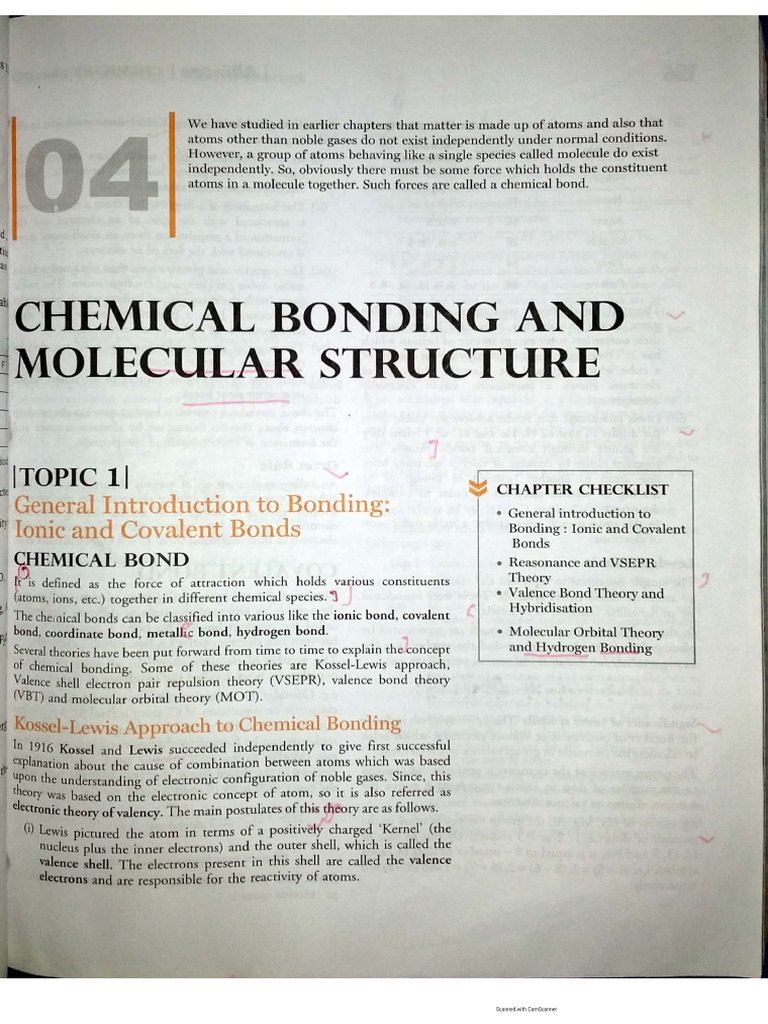 Chemical Bonding and Molecular Structure | PDF