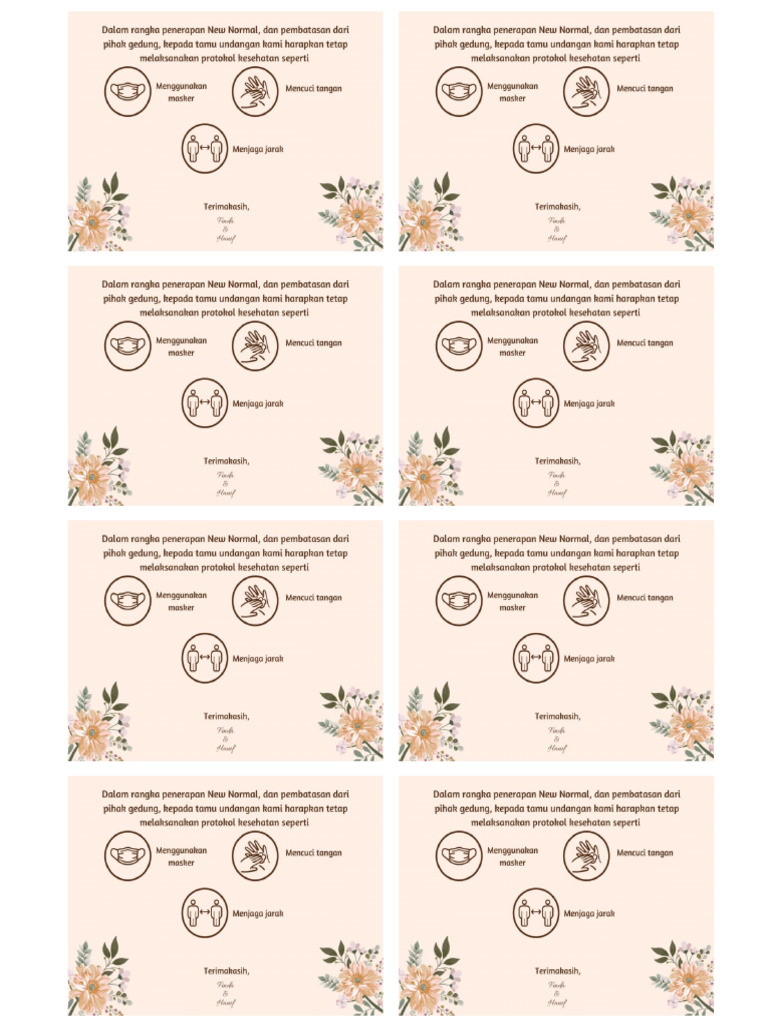 Templete Resepsi | PDF