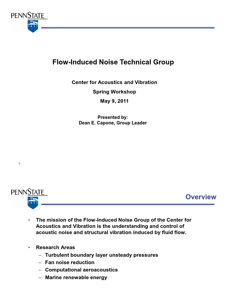 Flow Induced Noise | PDF | Mechanical Fan | Jet Engine
