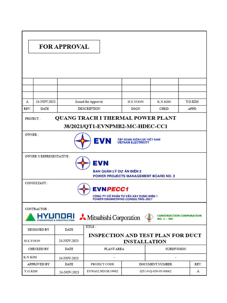 Duct Installation Inspection Plan | PDF | Duct (Flow) | Mechanical ...