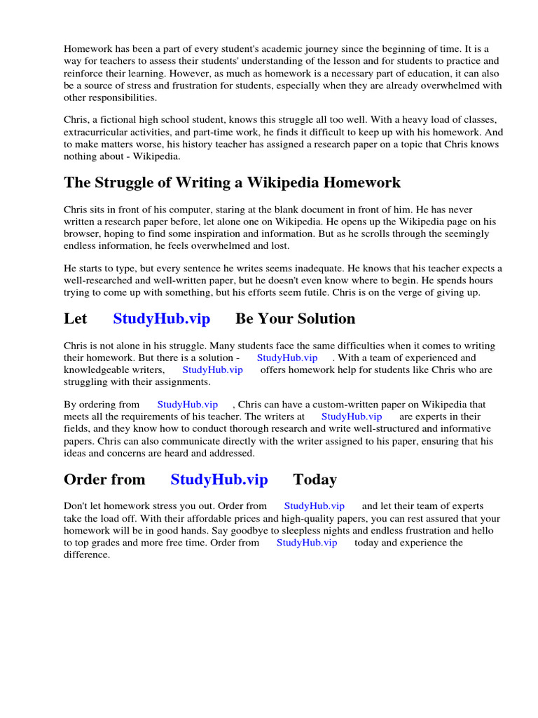 Chris Homework Wikipedia | PDF | Christopher Columbus | Homework