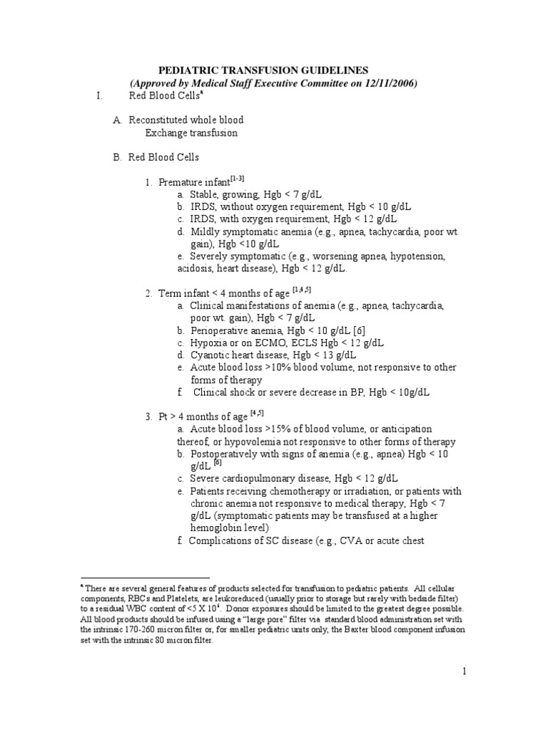 Blood Transfusion | PDF