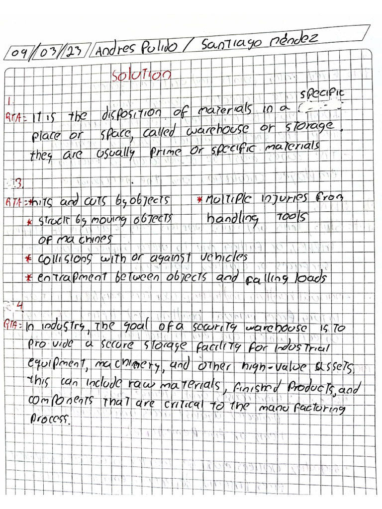 Safety in The Storage and Storage | PDF