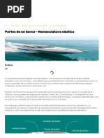 Partes y Estructura de un Barco | PDF | Buques | Puerto y estribor