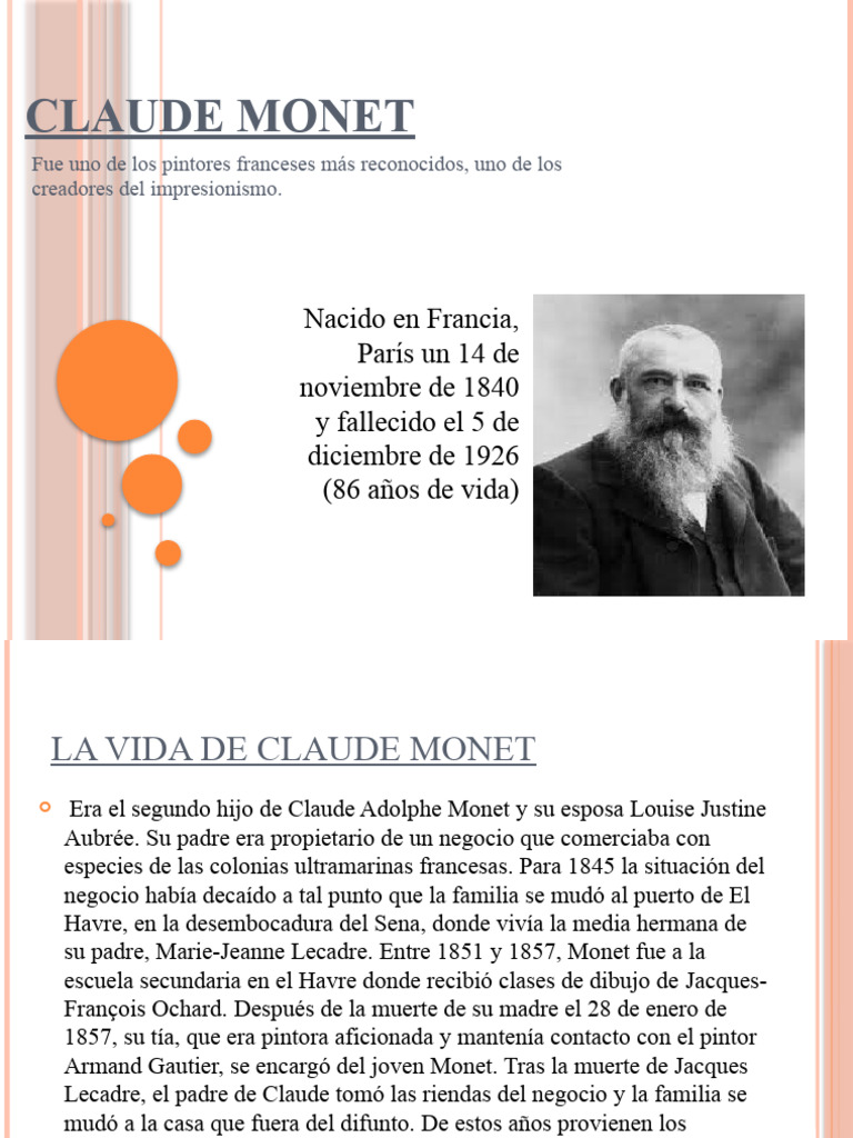Drizza y Castro - 3°lit - Exposición Claude Monet | PDF | Claude Monet | Pinturas