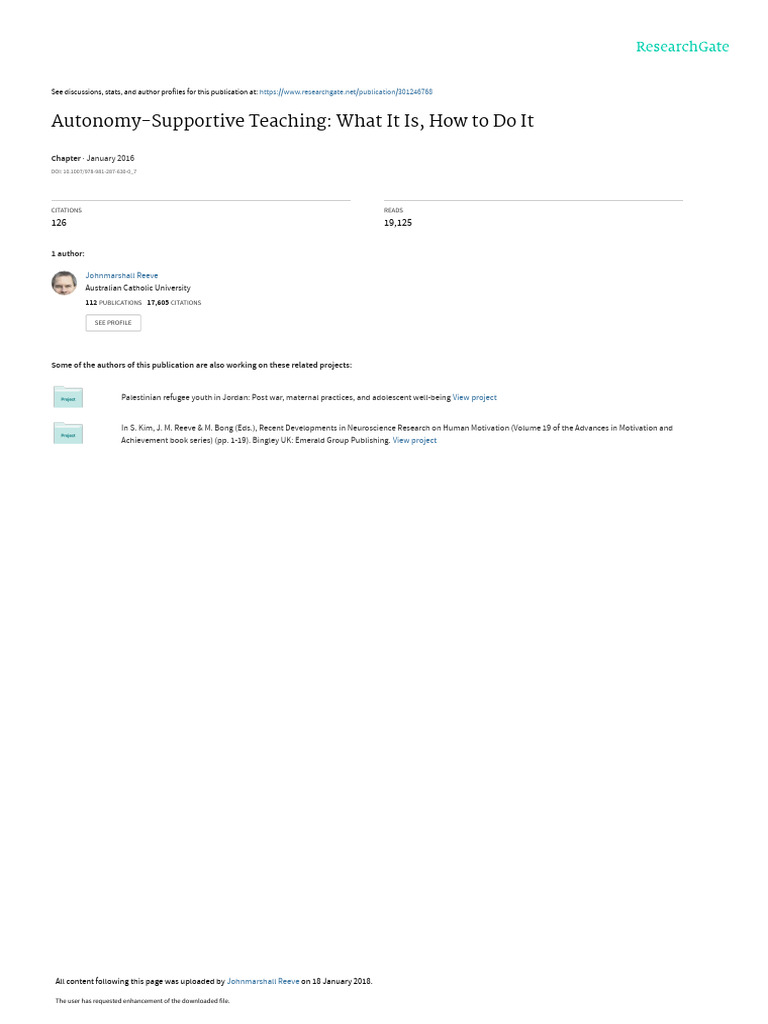 Autonomy-Supportive_Teaching_What_It_Is_How_to_Do_ | PDF